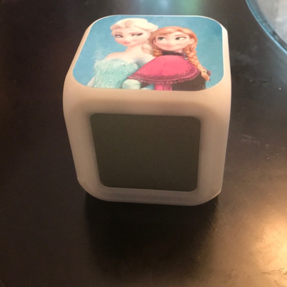 Disney | Other | Elsa Anna Light Up Clock | Poshmark